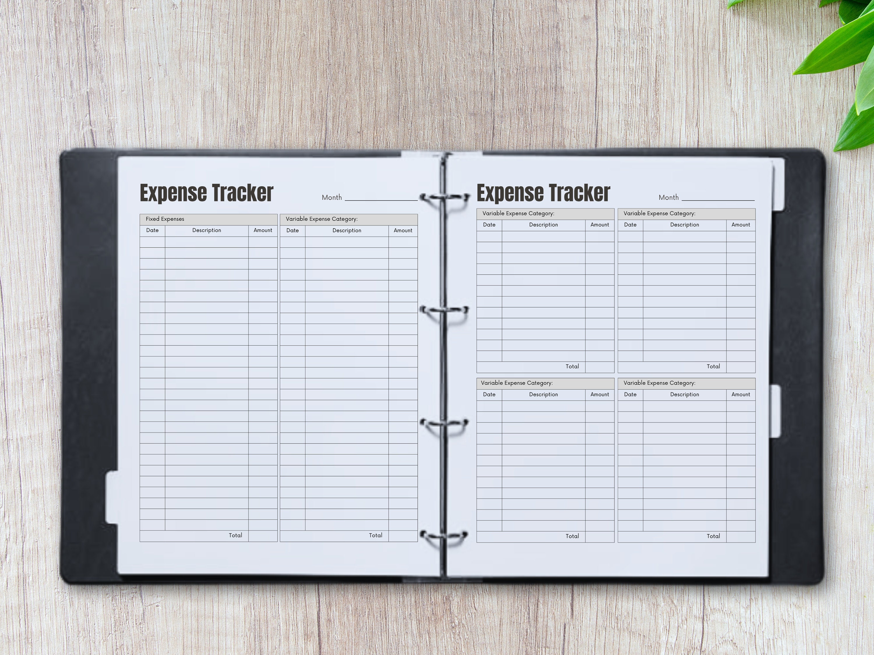 Budget Planner Printable Worksheet Bundle Monthly Budget Expense ...