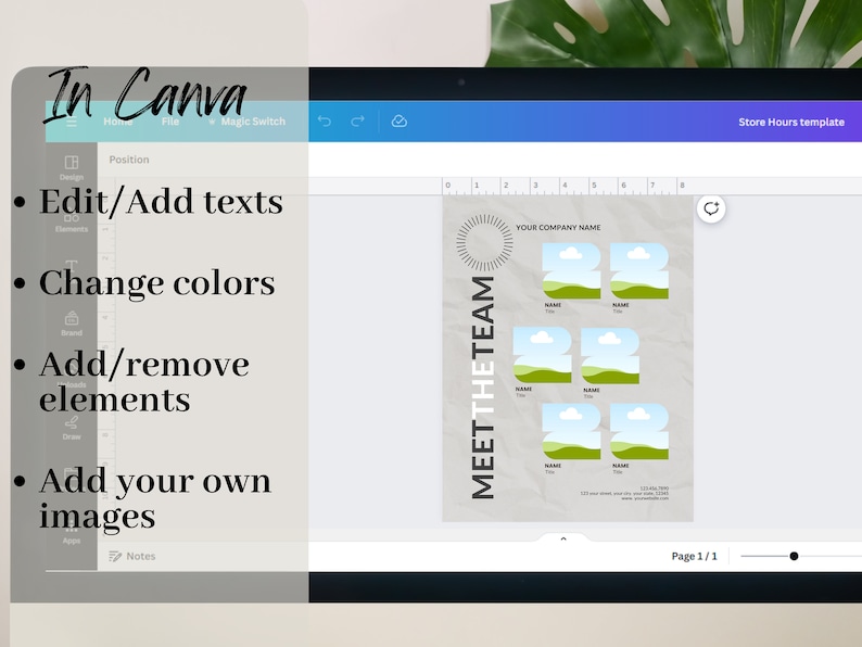 Meet the Team Flyer Template: Modern Team Introduction (digital ...
