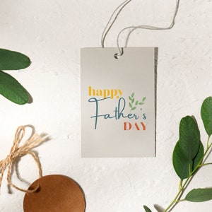 Father's Day Gift Tag Printable Fathers Day Favor Bag Tag Digital ...
