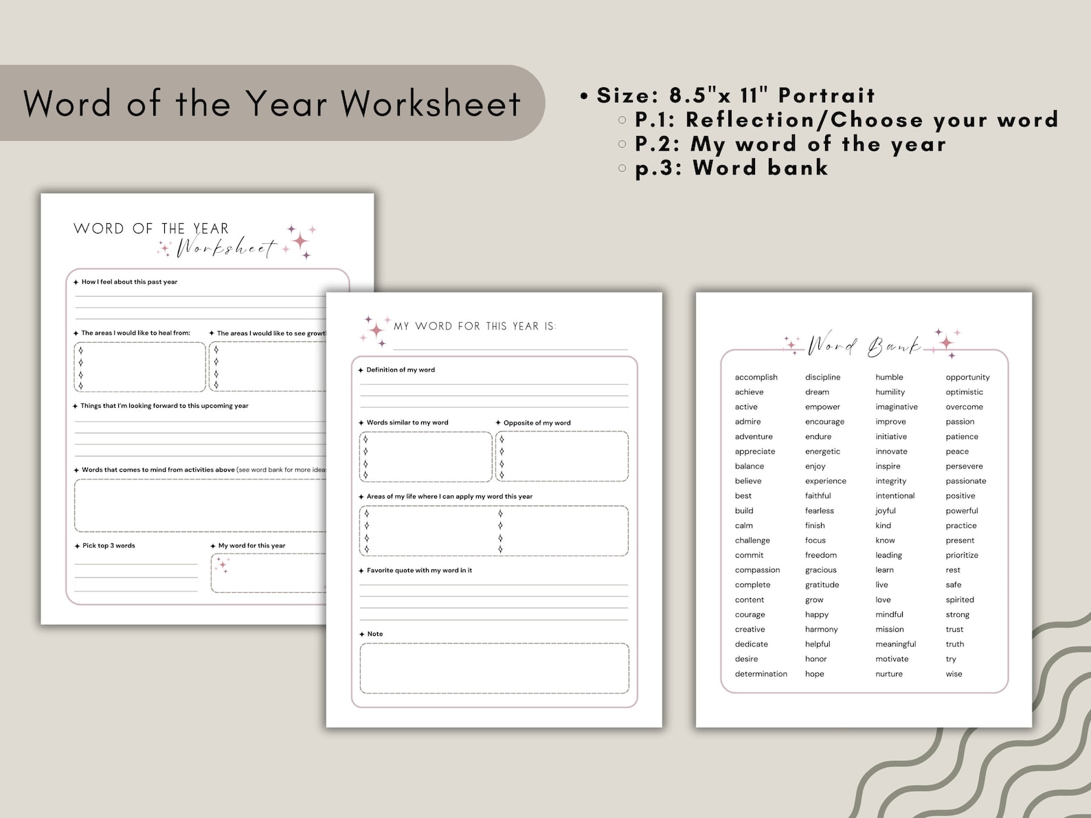 Self Reflection Worksheet Bundle Printable, Daily Weekly Monthly ...