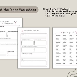 Self Reflection Worksheet Bundle Printable, Daily Weekly Monthly ...