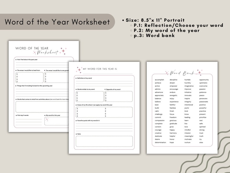 Self Reflection Worksheet Bundle Printable, Daily Weekly Monthly ...