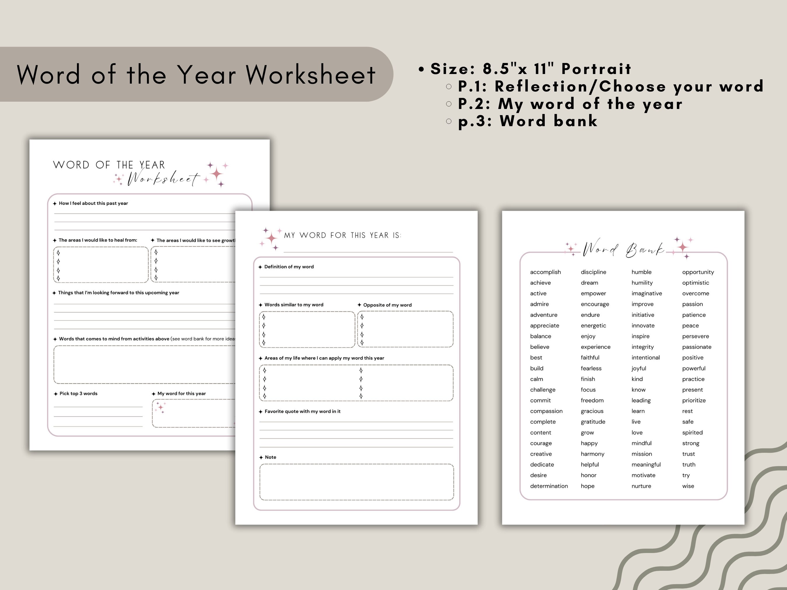Self Reflection Worksheet Bundle Printable, Daily Weekly Monthly ...