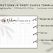 Editable Guest Sign-in Sheet Template: Canva Visitor Check-in (digital ...