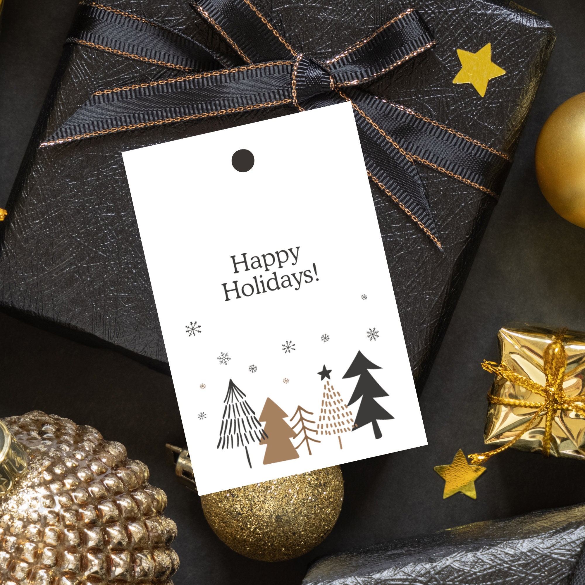 Holiday Gift Tag Printable Instant Download DIY Christmas - Etsy