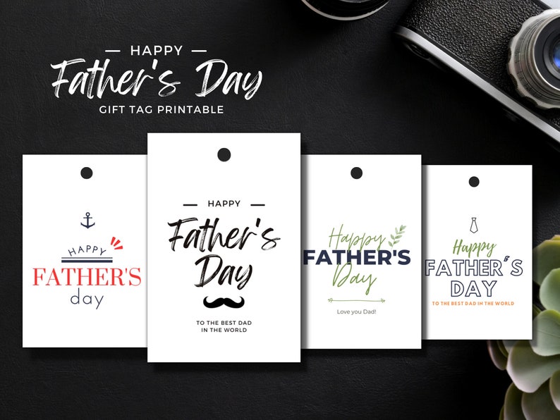 Father's Day Gift Tag Printable Bundle Fathers Day Party - Etsy