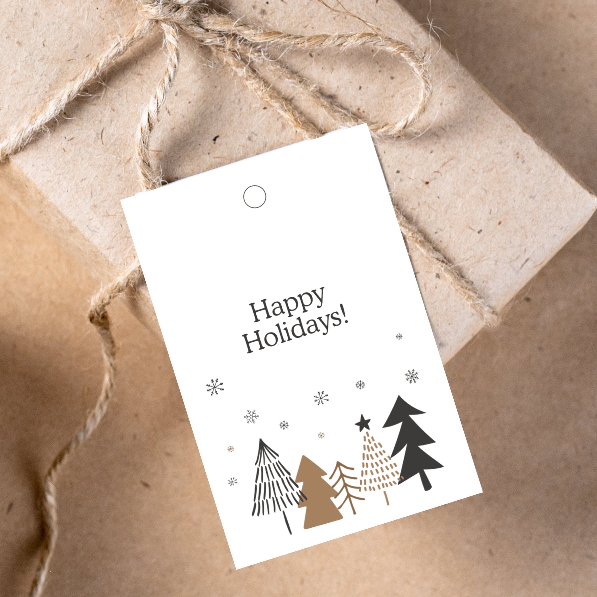 Holiday Gift Tag Printable Instant Download DIY Christmas - Etsy