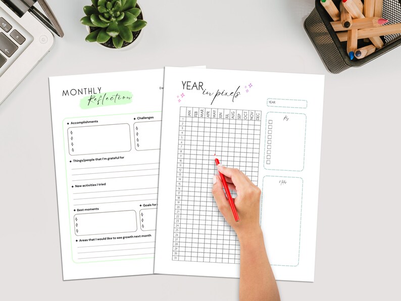 Self Reflection Worksheet Printable Daily Reflection Weekly Reflection ...