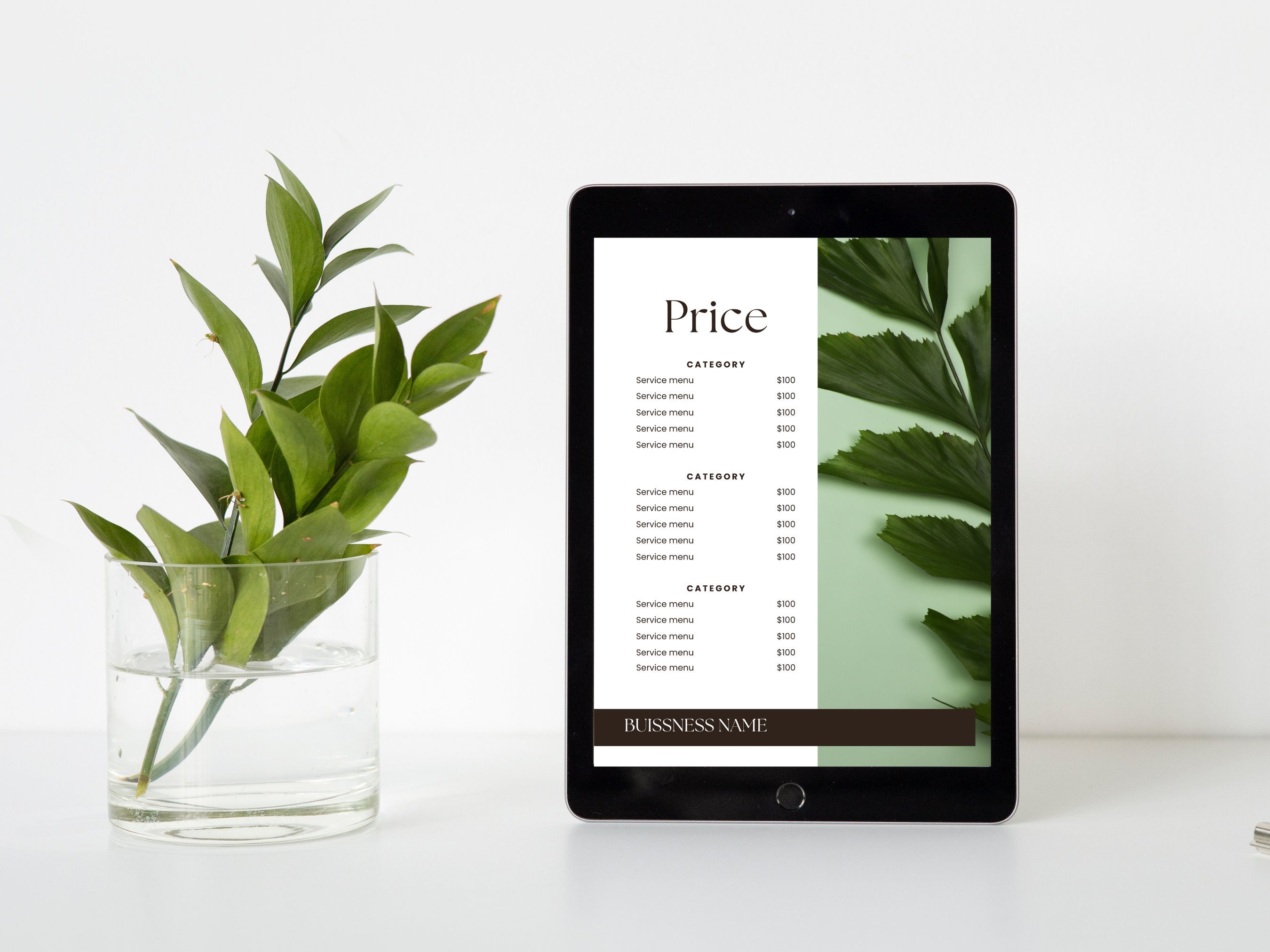 Business Price List Template Modern Pricing Flyer Editable Canva ...