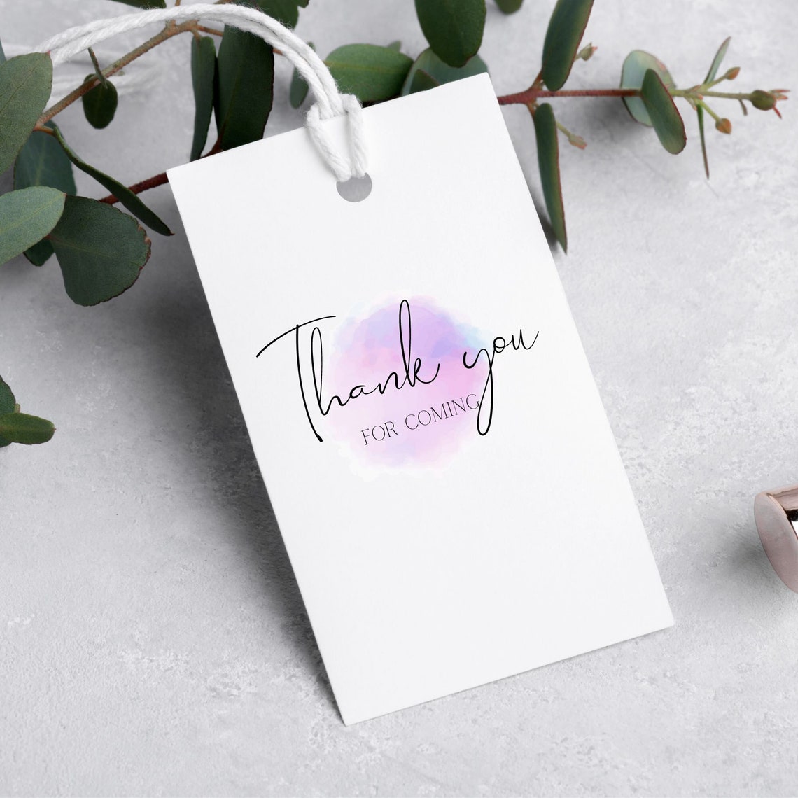 Thank You Gift Tag Printable DIY Gift Tag for Party Favor - Etsy