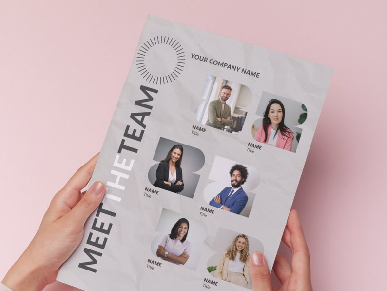 Meet the Team Flyer Template: Modern Company Introduction (digital Download) - Etsy Canada