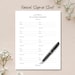 Funeral Sign in Sheet Printable Funeral Guest Book Insert Printable ...
