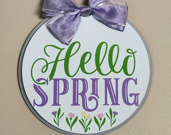 Interchangeable Seasonal Sign, Wood Interchangeable, Hello Season Sign ...