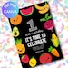 Dancing Fruit First Birthday Party Invitation I Digital Download I ...