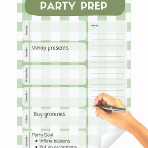 Party Planning Printable L Birthday & Event Planning Organizer L ...