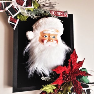 Christmas Santa Wall Décor Santa Wall Décor Santa Décor Christmas Santa ...