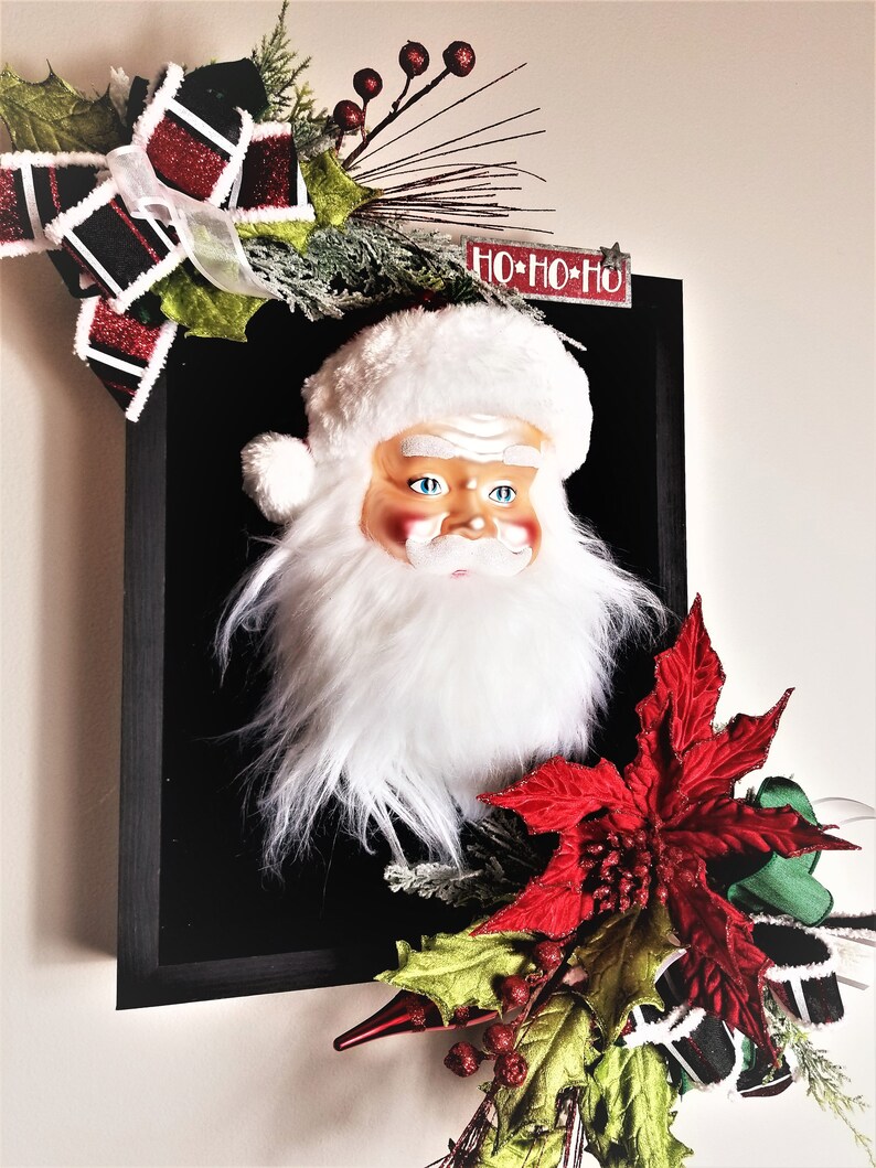 Christmas Santa Wall Décor Santa Wall Décor Santa Décor Christmas Santa ...