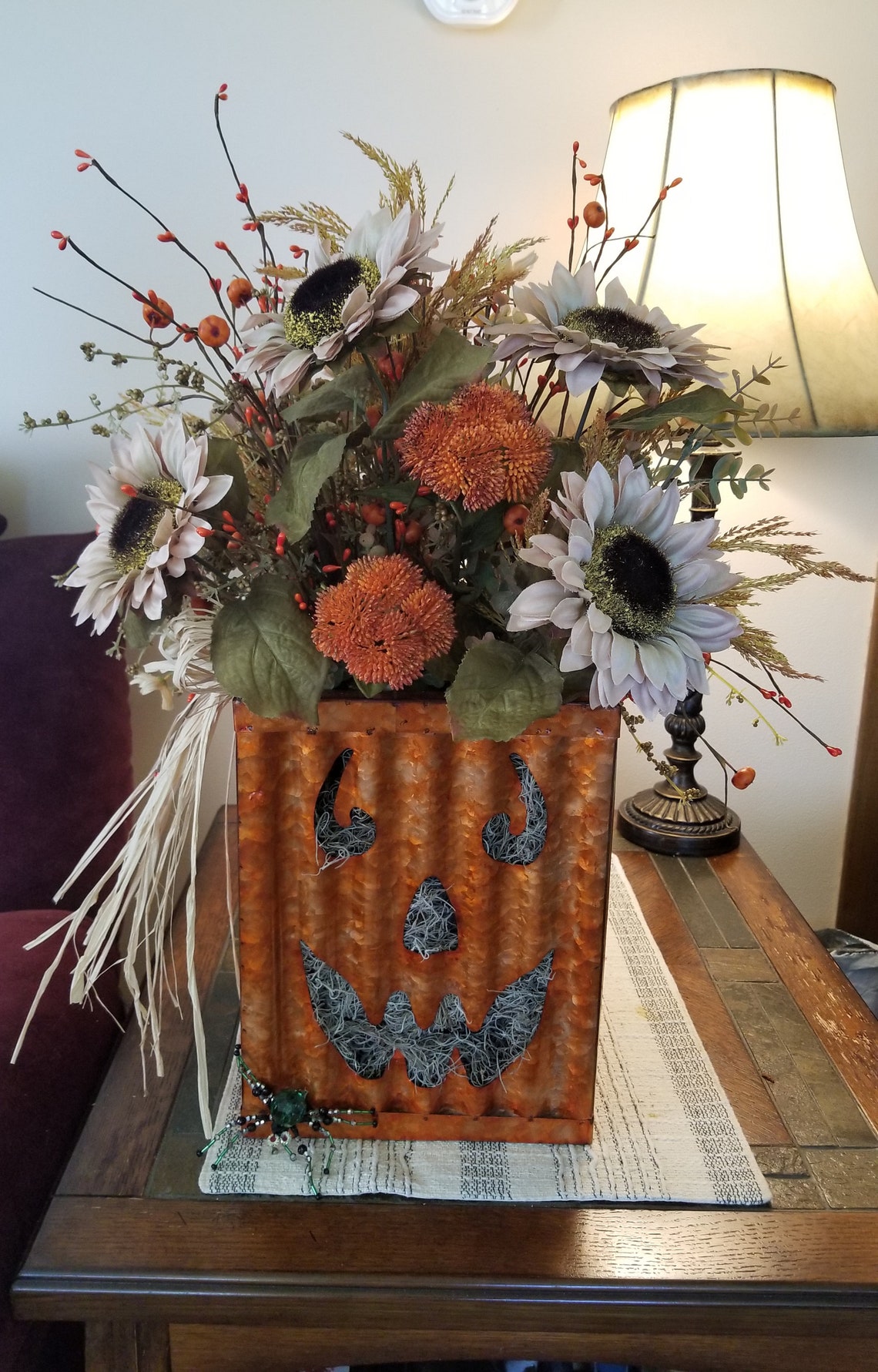 Fall Sunflower Arrangement Fall Sunflower Centerpiece - Etsy