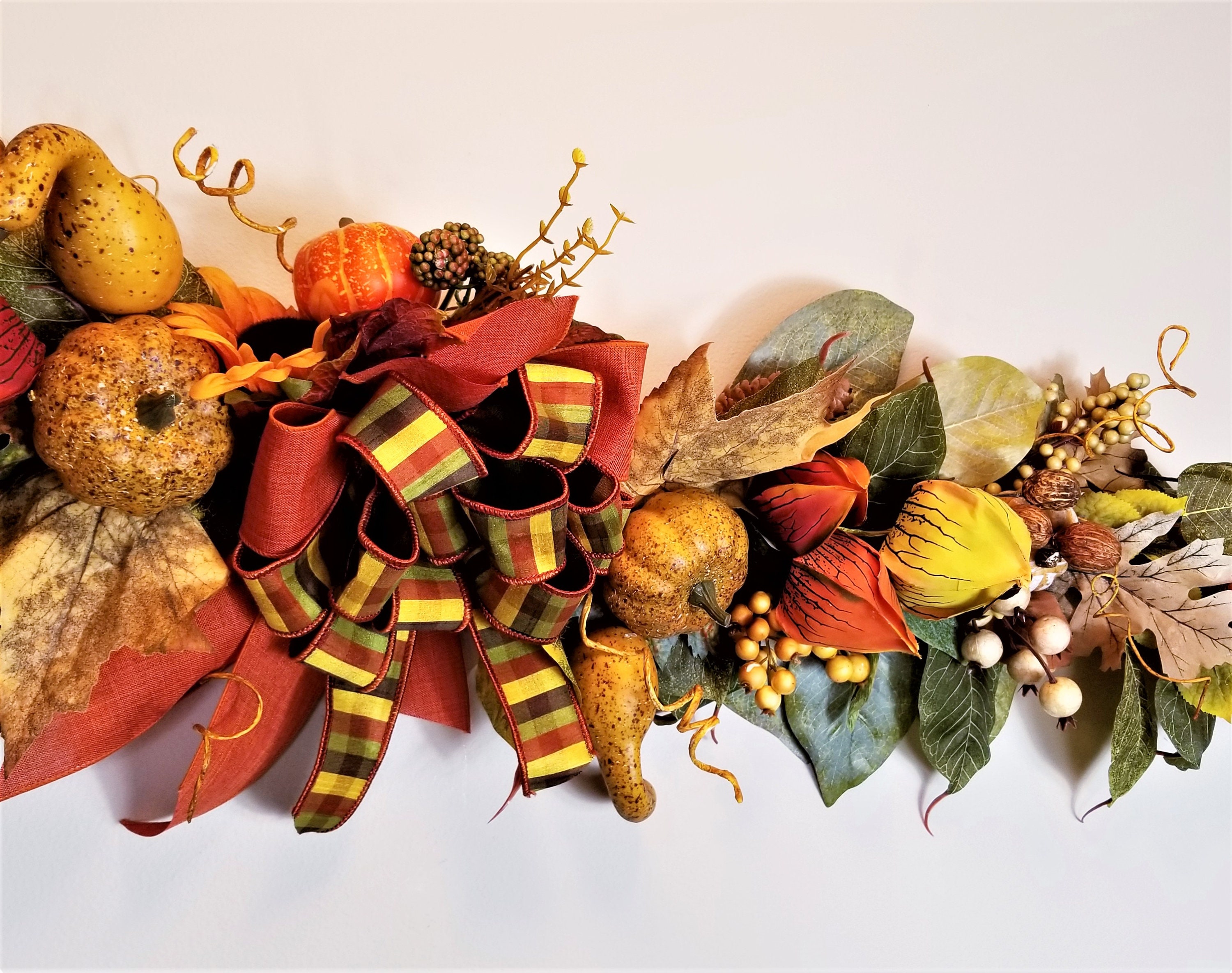 Fall Swag Fall Wall Décor Harvest Swag Wall Swag Wall Décor - Etsy