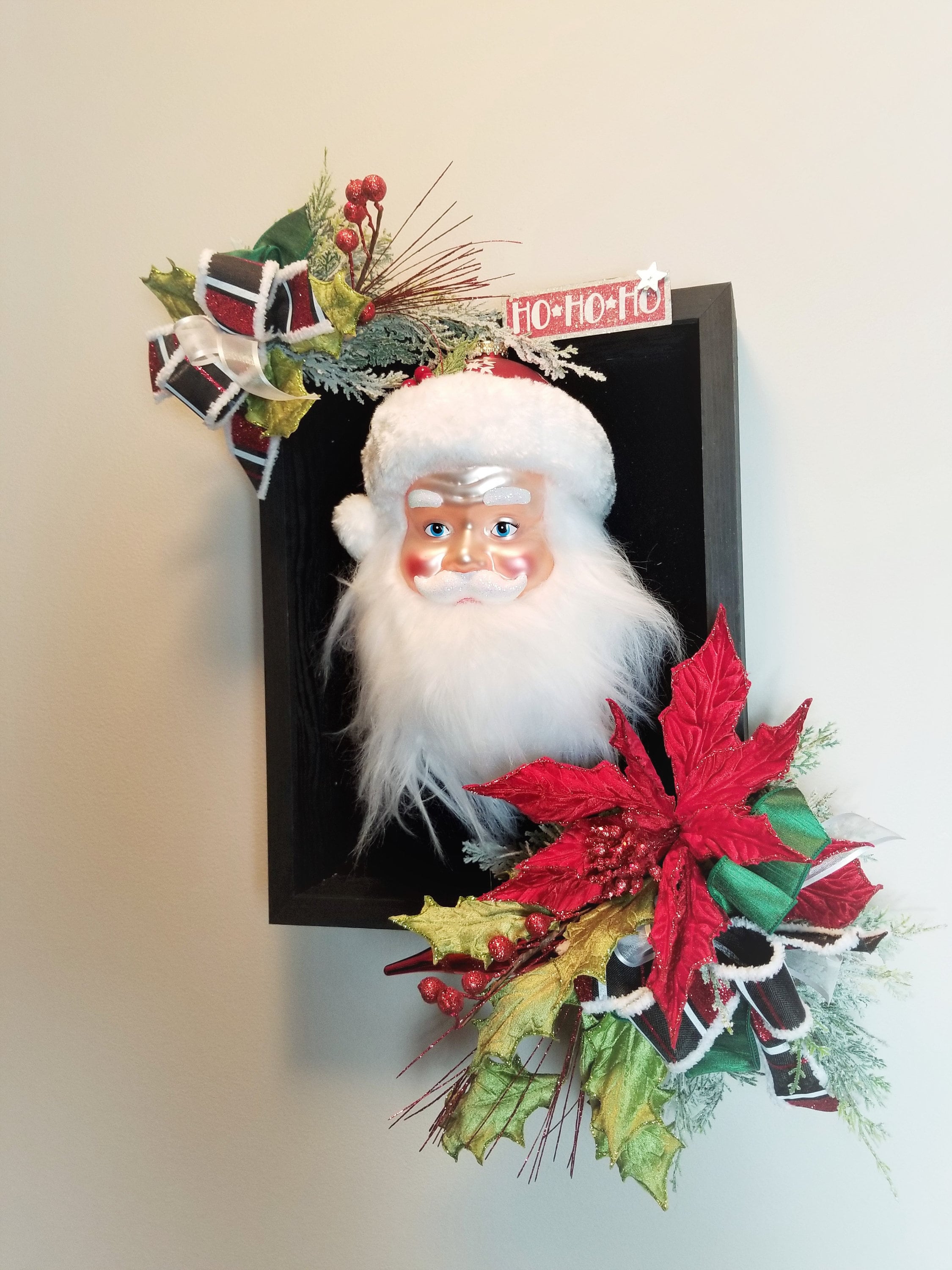 Christmas Santa Wall Décor Santa Wall Décor Santa Décor Christmas Santa ...