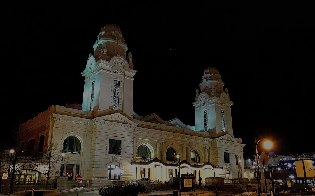 Union Station at Night (worcester, MA) - Etsy