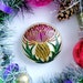 Scottish Thistle Christmas Ornament Handmde Hand Painted Ornament Gift ...