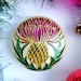 Scottish Thistle Christmas Ornament Handmde Hand Painted Ornament Gift ...