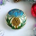 Thistle Christmas Ornaments Handmade Scottish Thistle Christmas Baubles ...