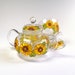 Sunflower Tea Set Hand Painted Personalised Tea Set for Wedding Gift ...