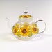 Sunflower Tea Set Hand Painted Personalised Tea Set for Wedding Gift ...
