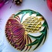 Scottish Thistle Christmas Ornament Handmde Hand Painted Ornament Gift ...