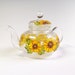 Sunflower Tea Set Hand Painted Personalised Tea Set for Wedding Gift ...