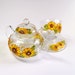 Sunflower Tea Set Hand Painted Personalised Tea Set for Wedding Gift ...