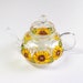 Sunflower Tea Set Hand Painted Personalised Tea Set for - Etsy