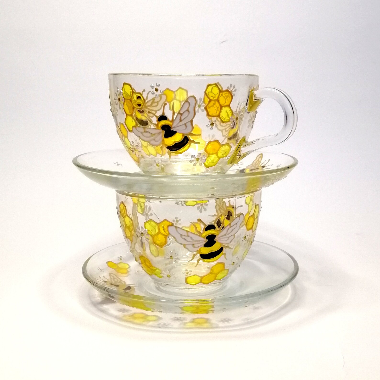 Bee Tea Cup and Saucer Personalised Mother's Day Gift Hand - Etsy Australia