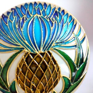 Thistle Christmas Ornaments Handmade Scottish Thistle Christmas Baubles ...