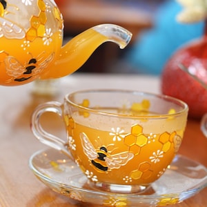 Bee Tea Set Personalised Mother's Day Gift Granny Gift Kitchen Decor ...