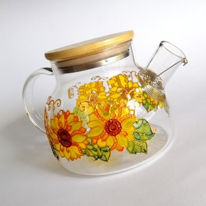 Sunflower Teapot Personalised Hand Painted Tea Kettle With Sunflowers ...