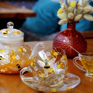 Bee Tea Set Personalised Mother's Day Gift Granny Gift Kitchen Decor ...