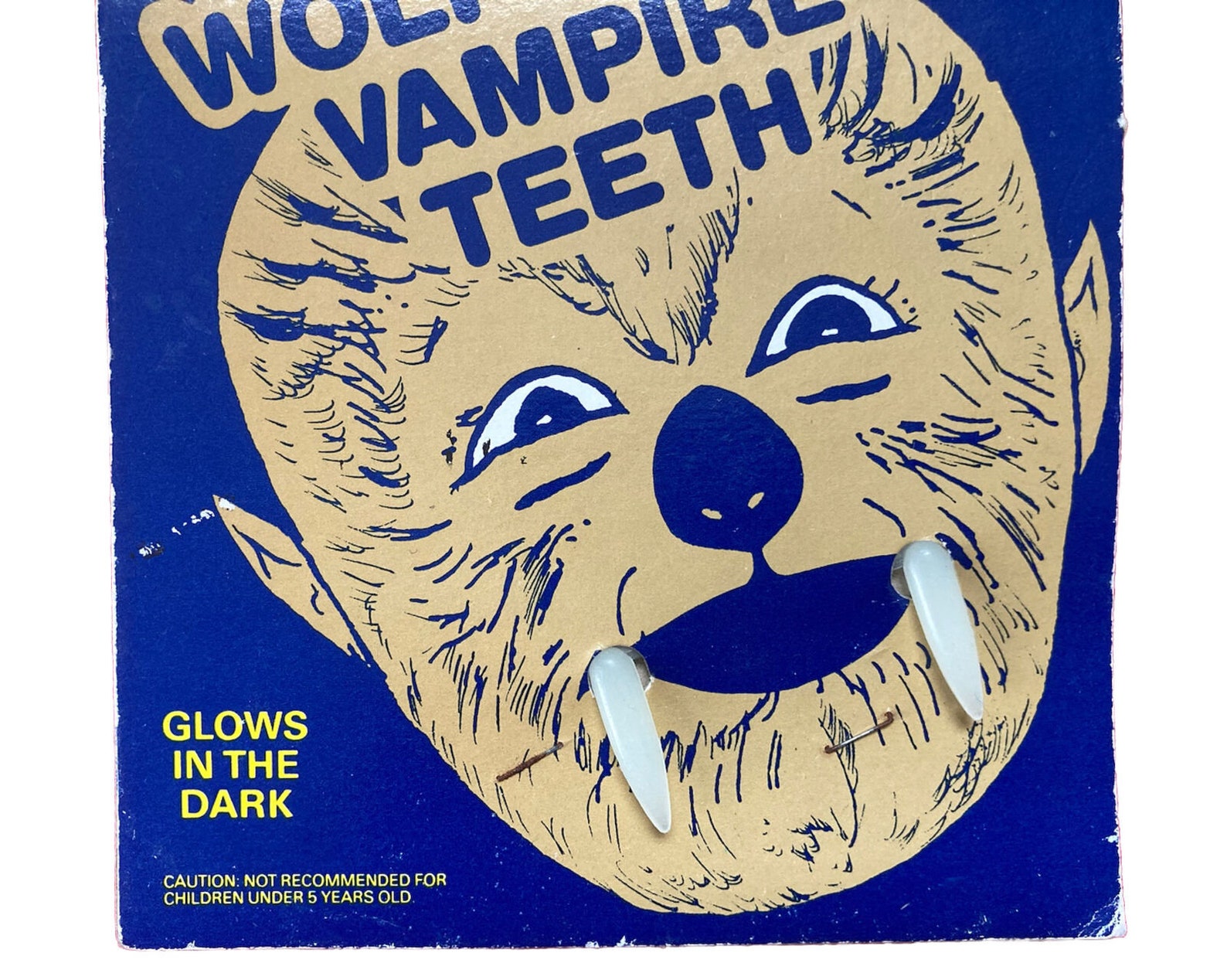 Vintage Horror Wolfman Vampire Teeth Halloween Scary Monster Spooky 70s ...