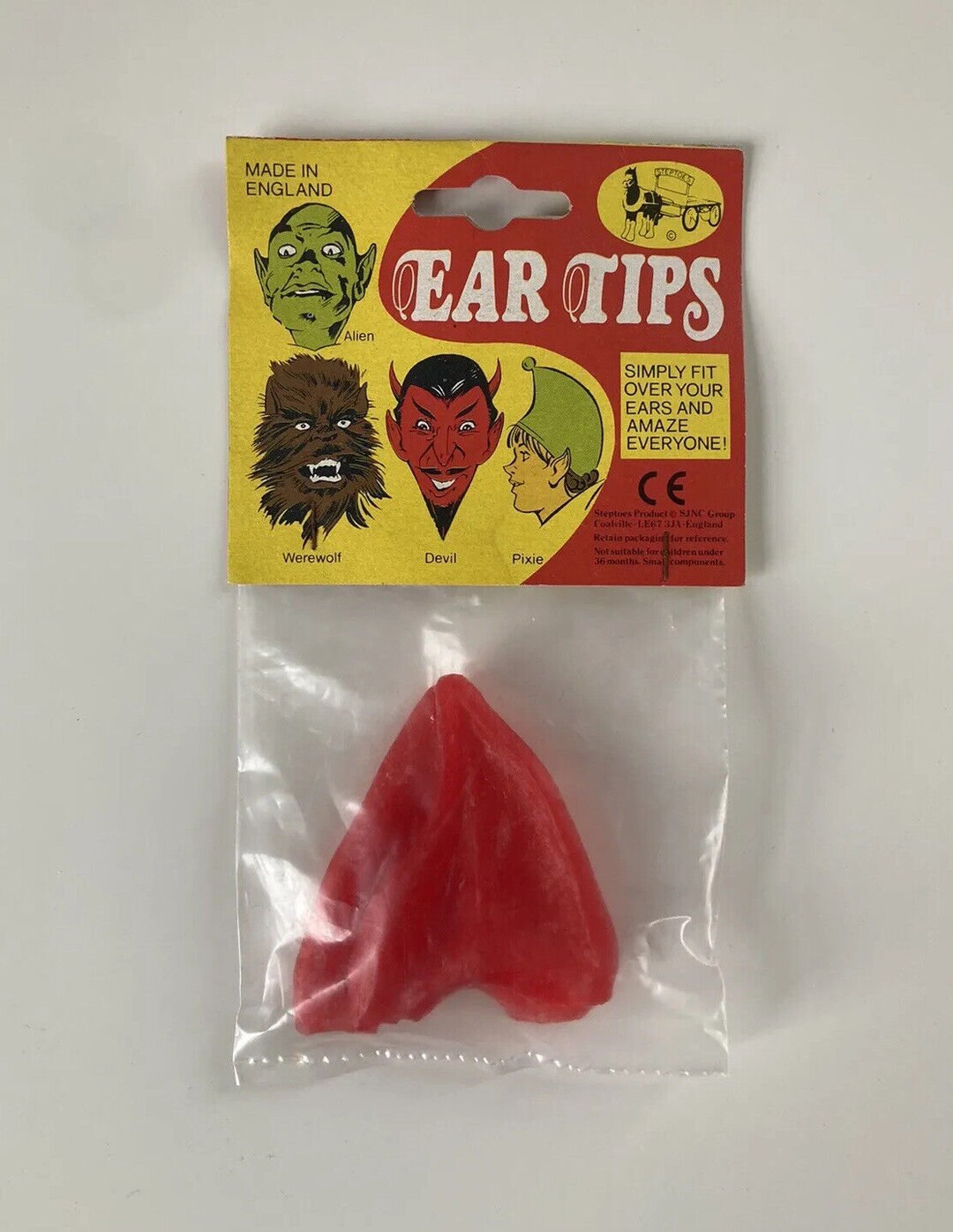 Vintage HORROR DEVIL EAR Tips 1970s New Old Joke Shop Stock Halloween ...