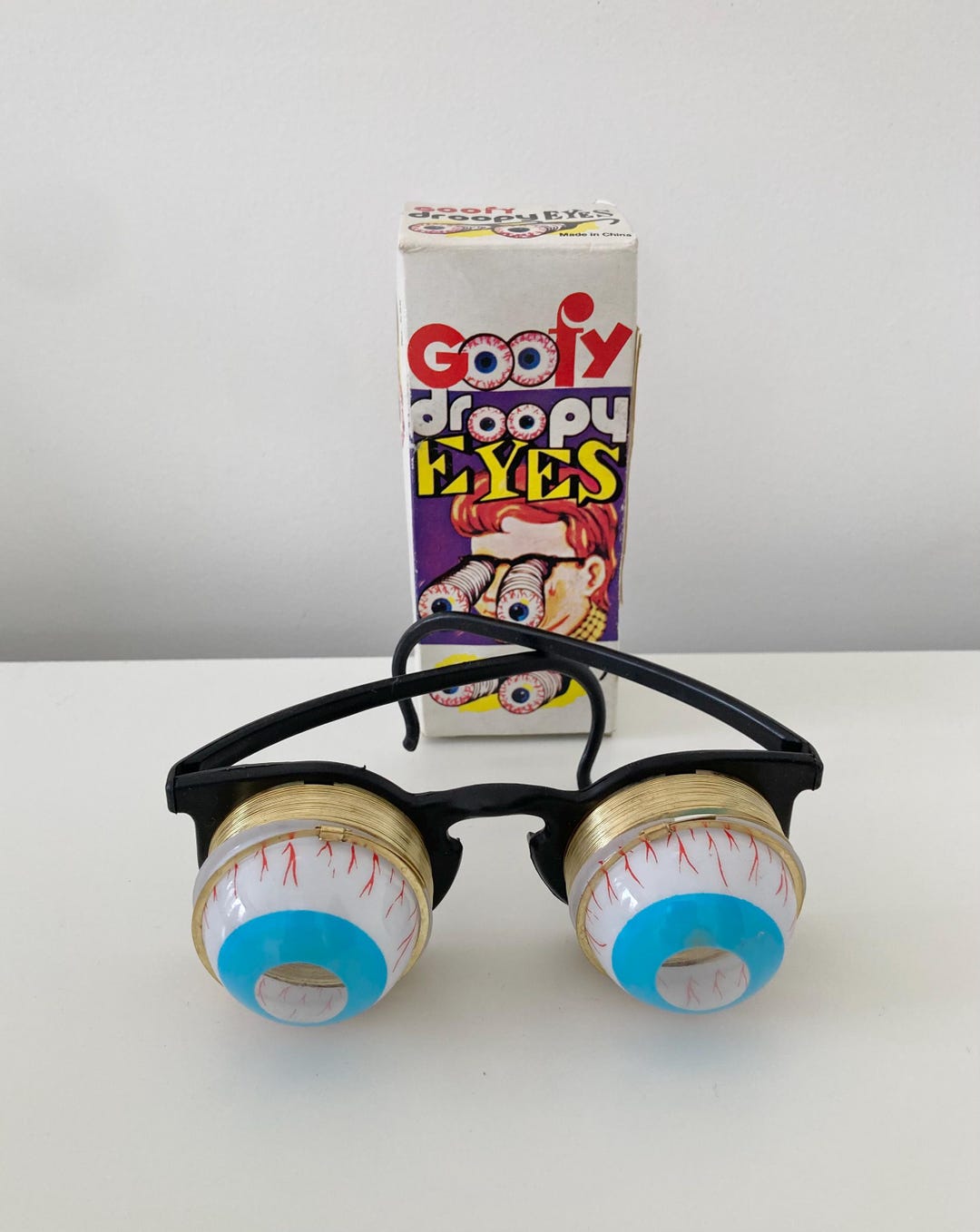 Vintage Joke Shop Goofy Droopy Eyes Glasses New Deadstock 1980s Trick ...