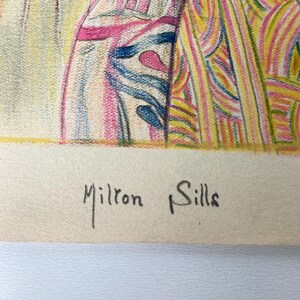 Vintage Original Pencil Drawing of Actor Milton Sills Signed by Artist ...