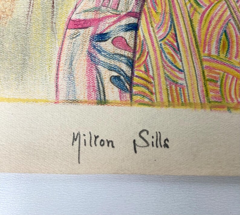 Vintage Original Pencil Drawing of Actor Milton Sills Signed by Artist ...