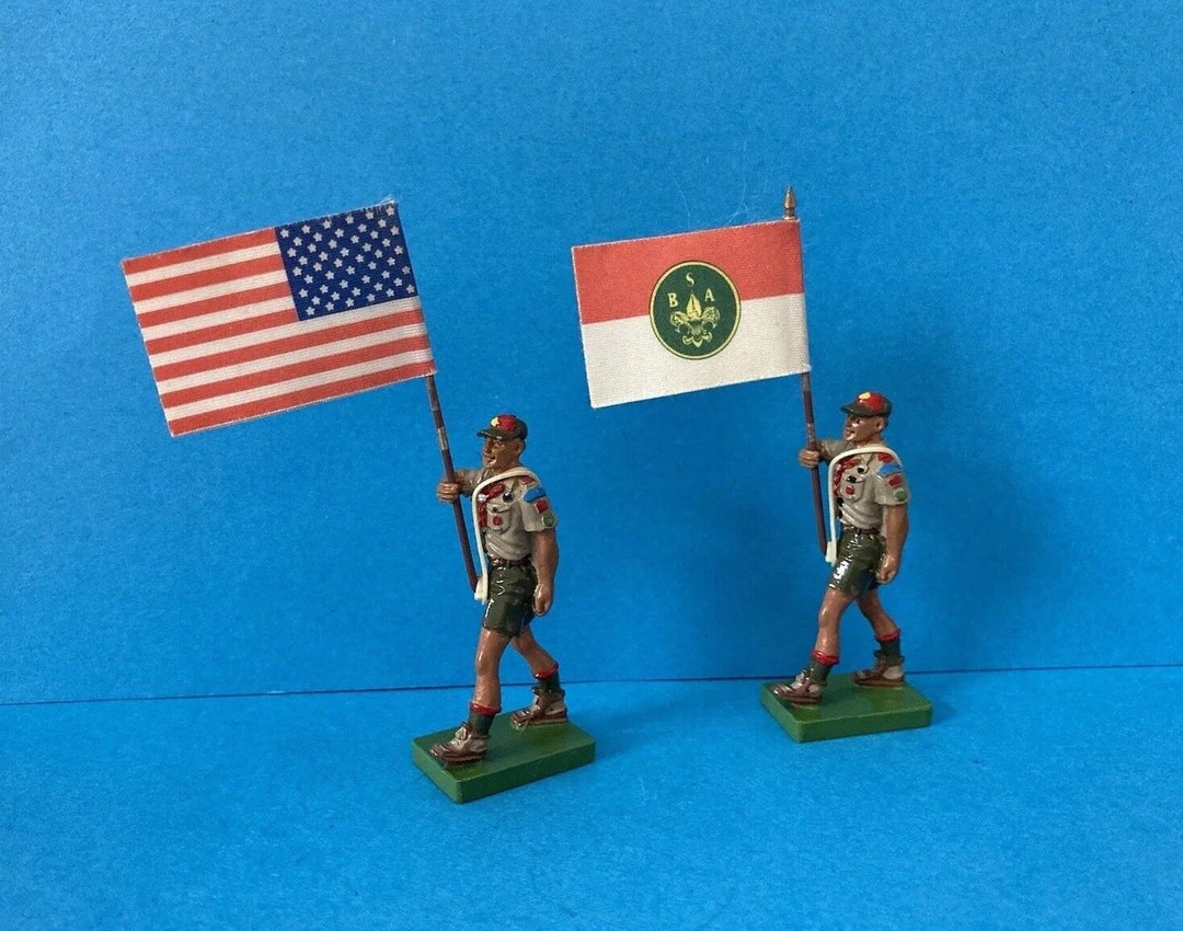 BRITAINS TOY SOLDIERS Boy Scouts of America X2 Metal Figures - Etsy