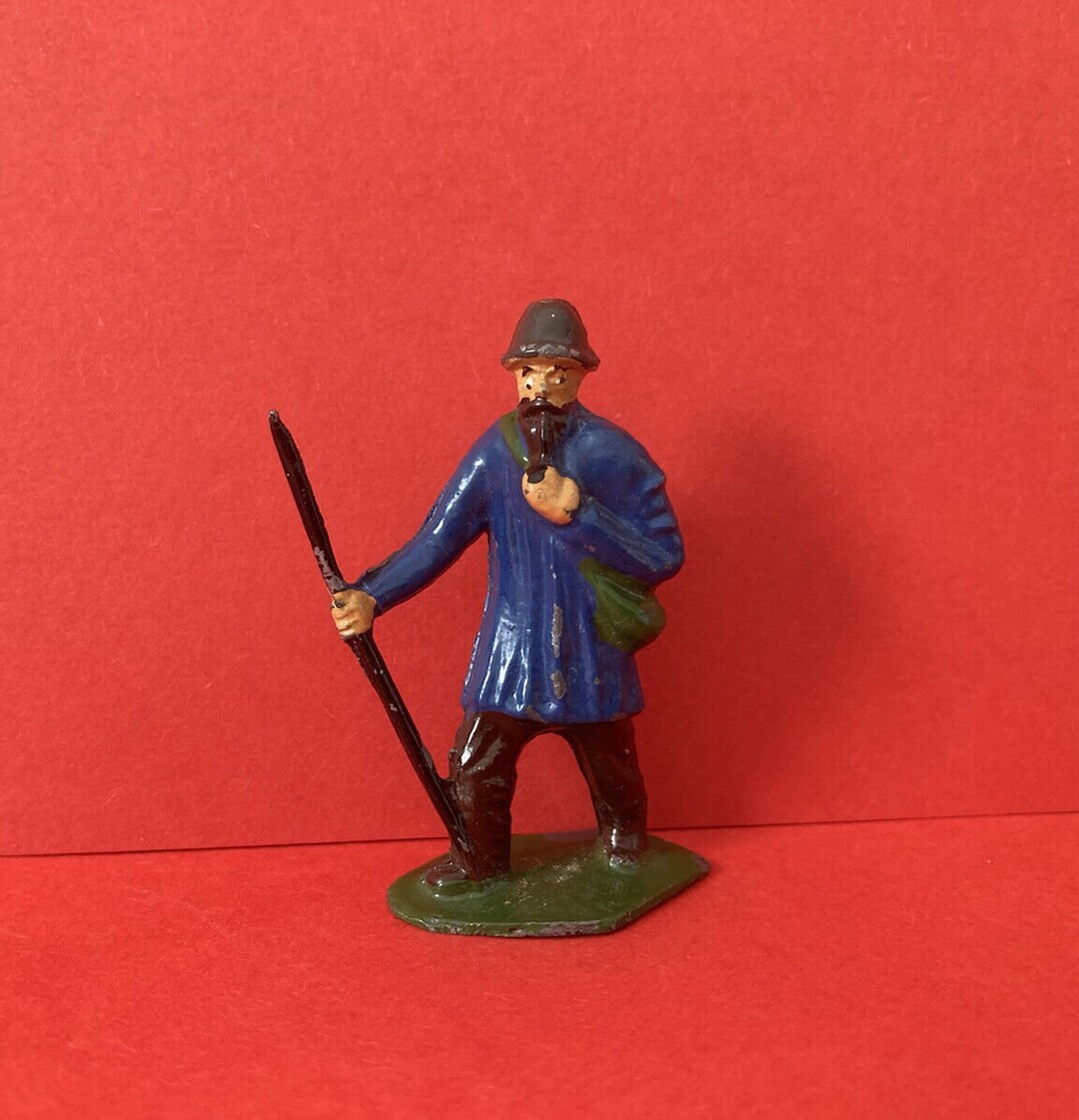 TIMPO FARM SERIES Shepherd With Pipe Lead Figure 1940s Rare - Etsy