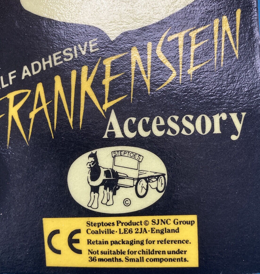 VINTAGE FRANKENSTEIN Neck Bolts 1970s New Old Joke Shop Stock Horror ...