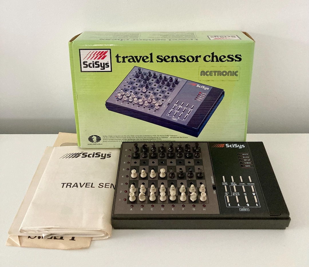 Scisys Acetronic Travel Sensor Chess Computer 1982 in Box Vintage Rare - Etsy