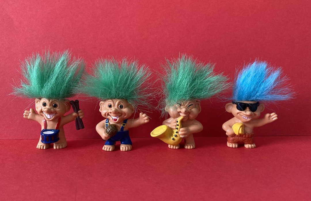 WEETOS TROLL Pencil Toppers X4 TROLLS Vintage 1990s - Etsy