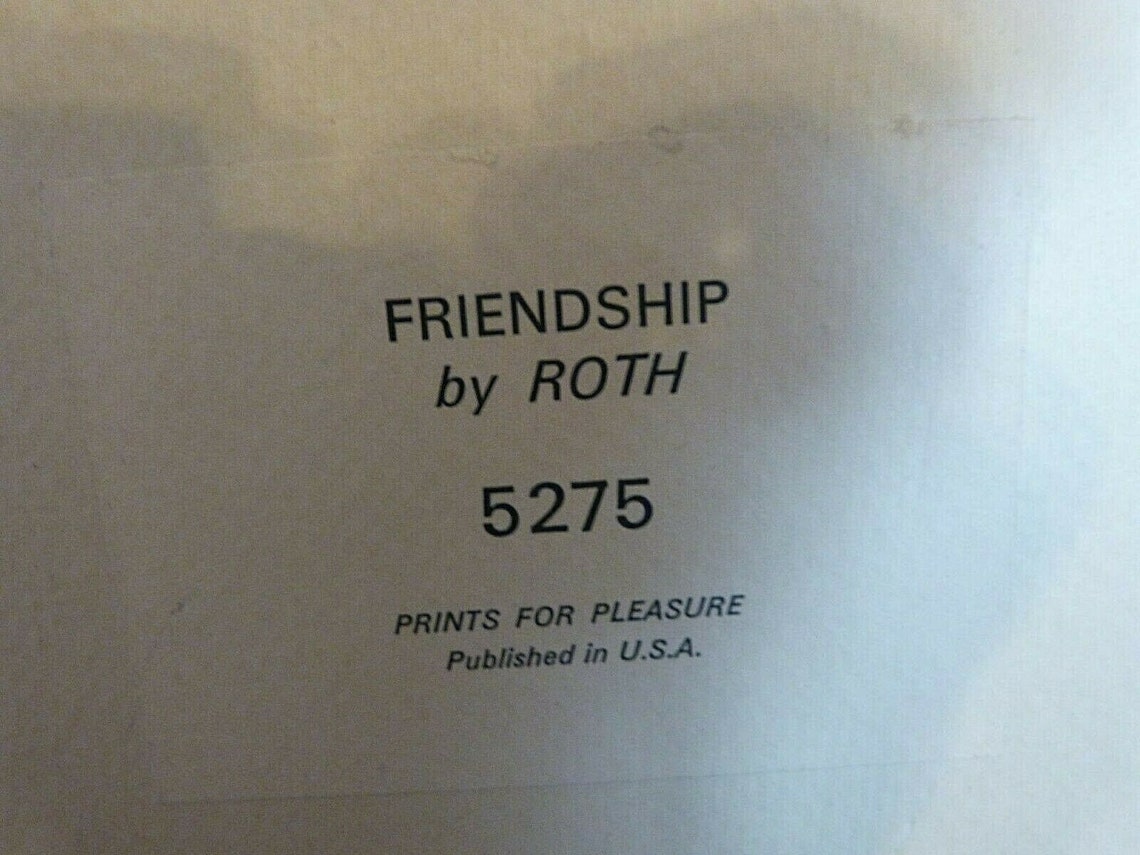 Vintage ETIENNE ROTH FRIENDSHIP 1960s Textured Big Eyed Large | Etsy